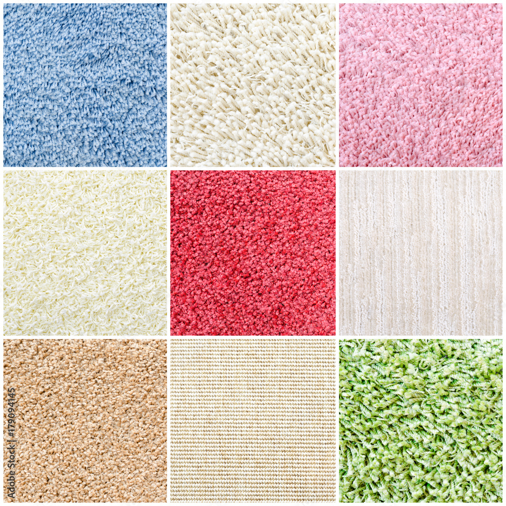 set of colorful carpet samples Stock Photo | Adobe Stock