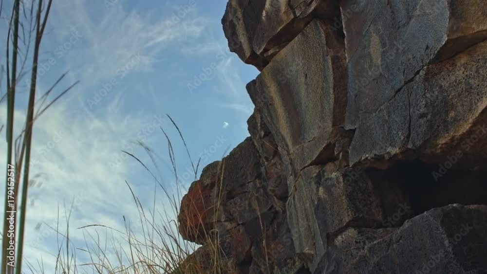 Ancient Native American Indian First Nations Petroglyph Rock Art of ...