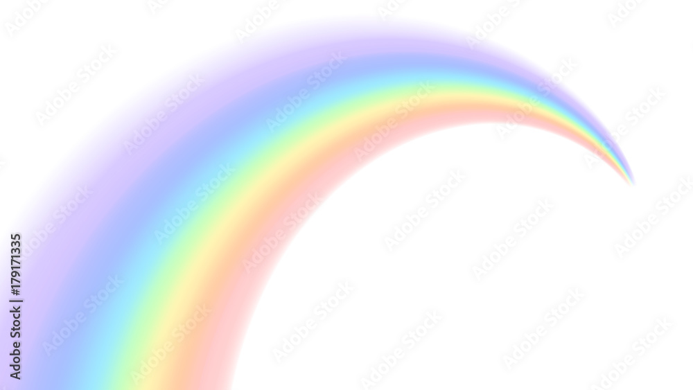 Rainbow icon. Shape arch isolated on white background. Colorful light ...