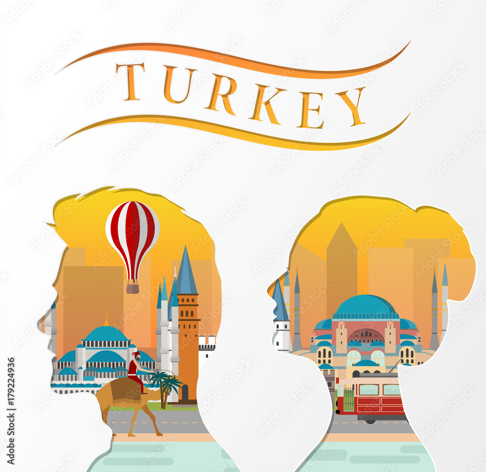 Travel infographic.Istanbul infographic; welcome to Turkey. Travel to ...