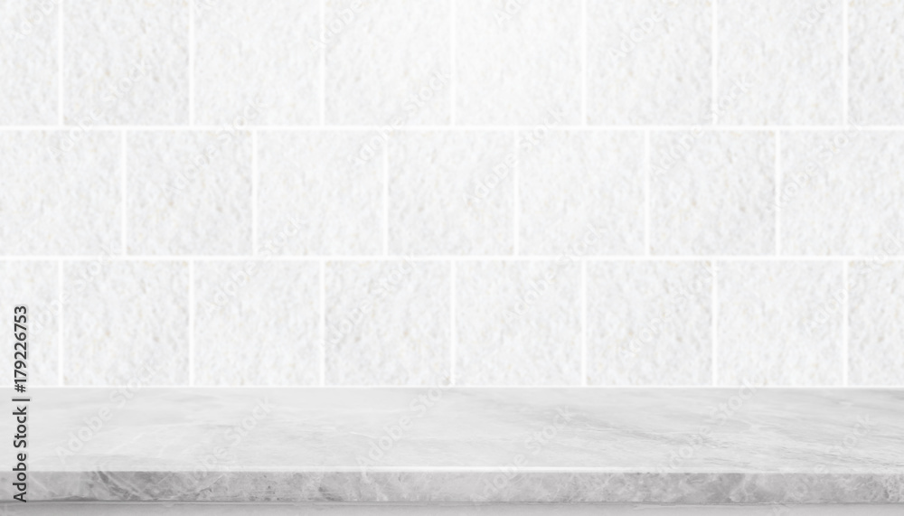 Stone table top and background of grey granite stone tile wall - can ...