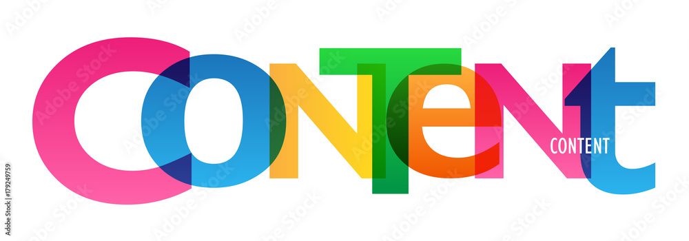 CONTENT MARKETING Vector Letters Icon Stock Vector | Adobe Stock