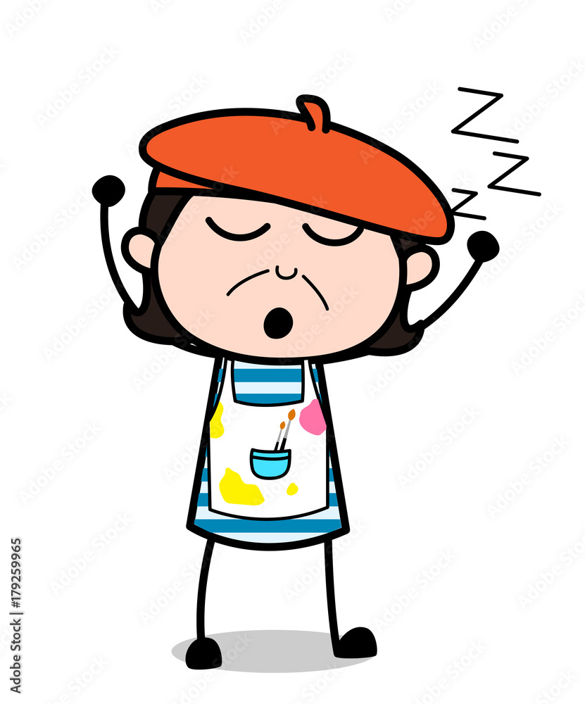 Yawning Cartoon Face