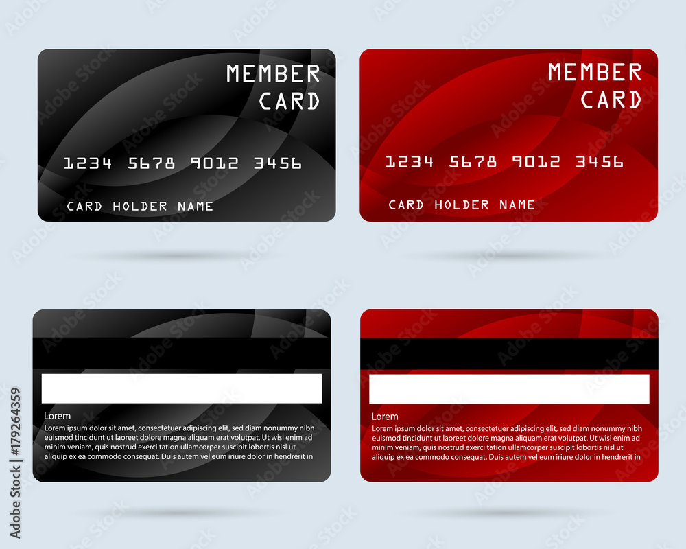 member card, business VIP card, design for privilege member,vector ...