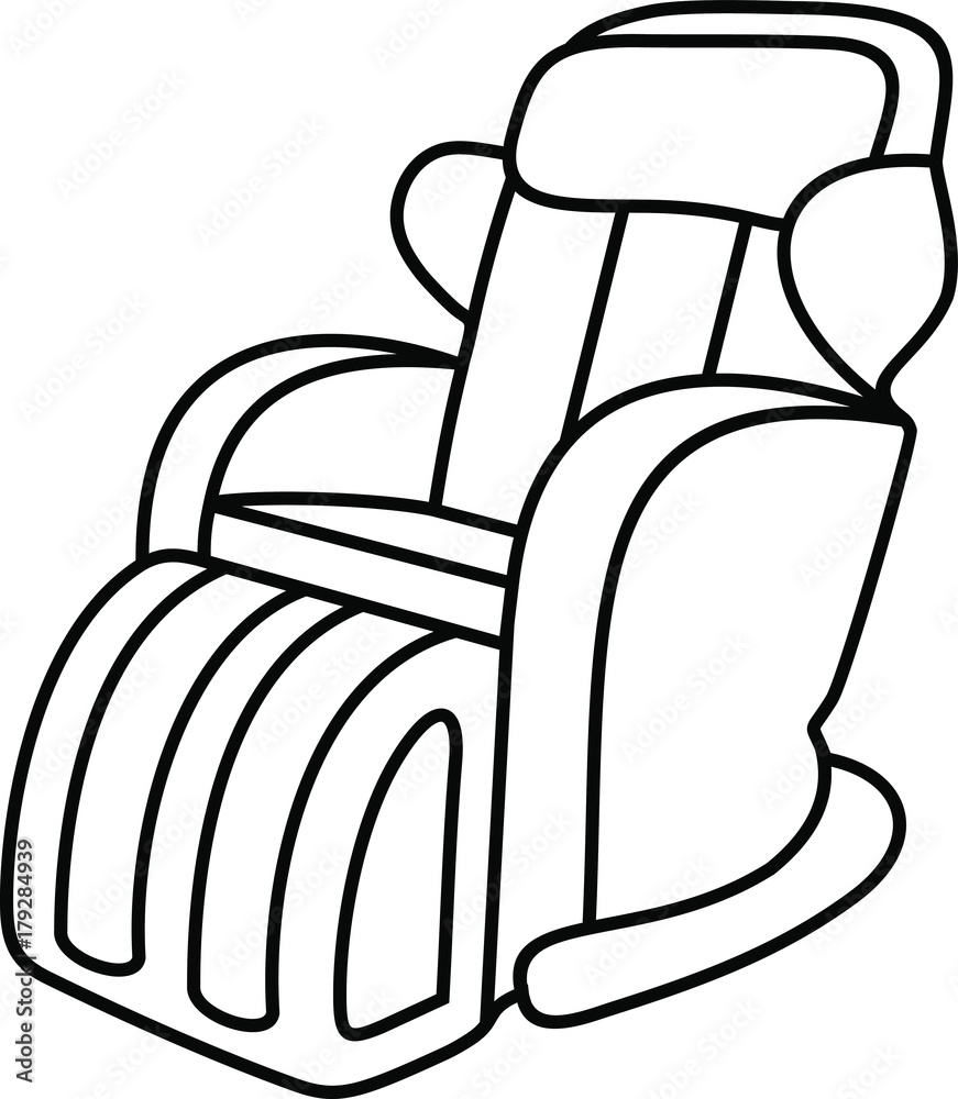 Full Body Massage Chair Stock Vector | Adobe Stock