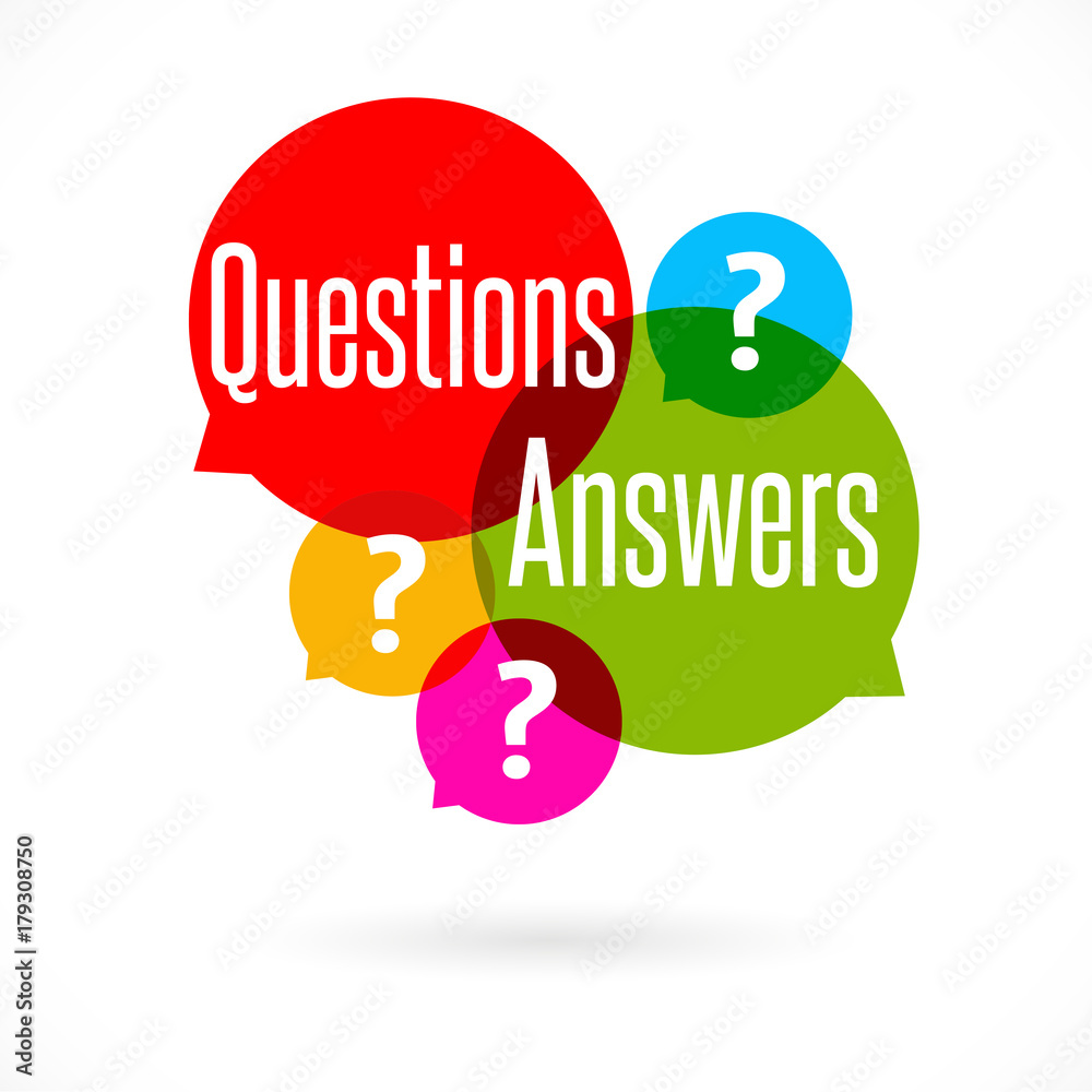 Questions Answers Stock Vector | Adobe Stock