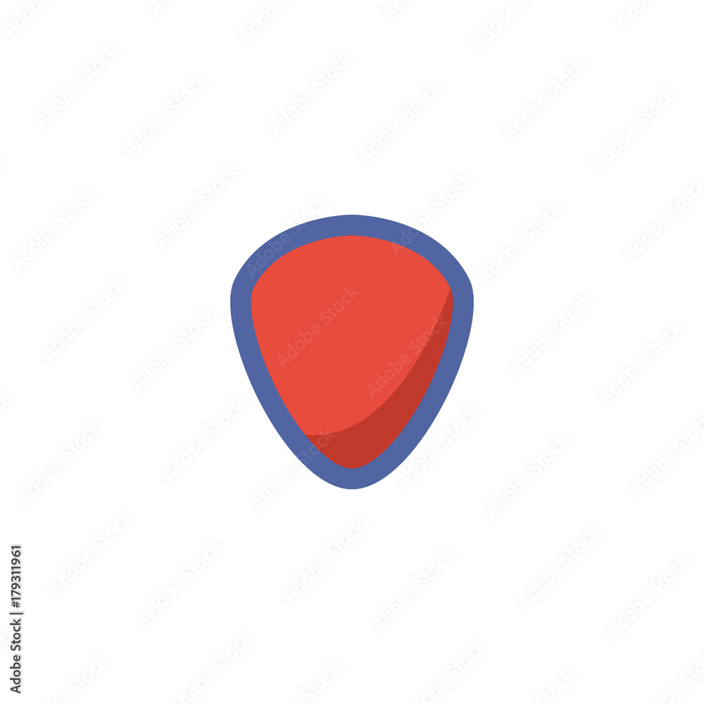 Flat Icon Shield Element. Vector Illustration Of Flat Icon Protection ...
