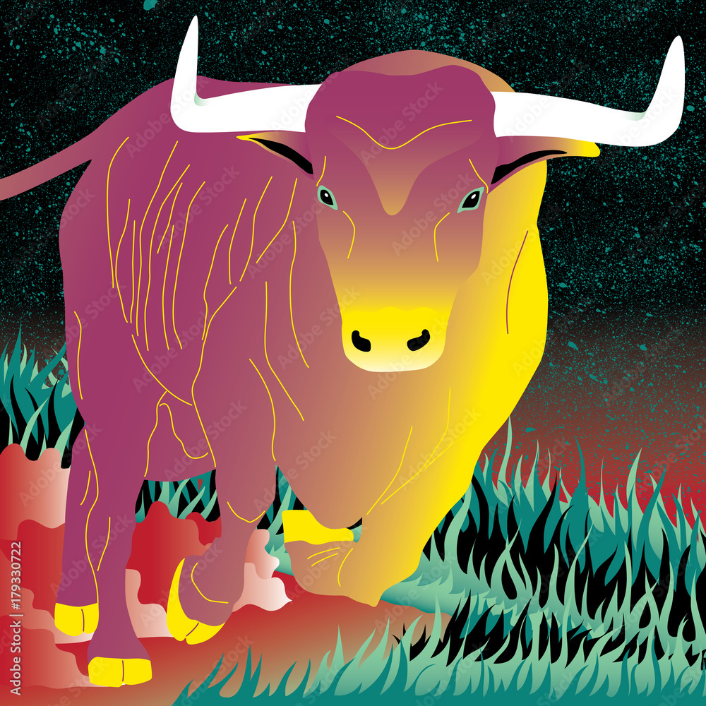 Taurus - Stier Stock Illustration | Adobe Stock