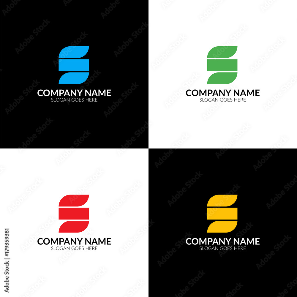 Vector illustration. Letter S logo, icon flat and vector design ...