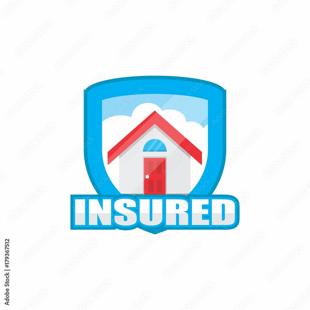 Insured Logo for Insurance Stock Vector | Adobe Stock