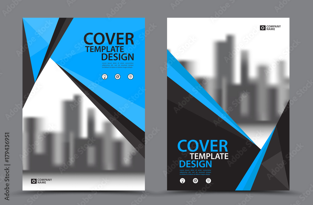 Blue Color Scheme with City Background Business Book Cover Design ...