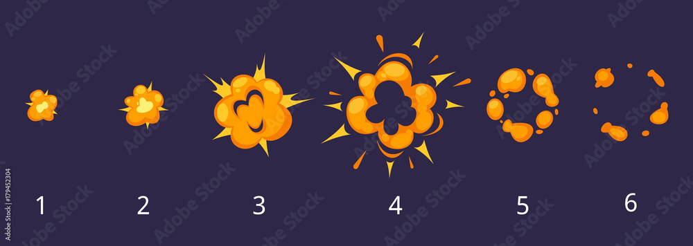 Explosion Animation Frames Explosion Cartoon Explosion Animation