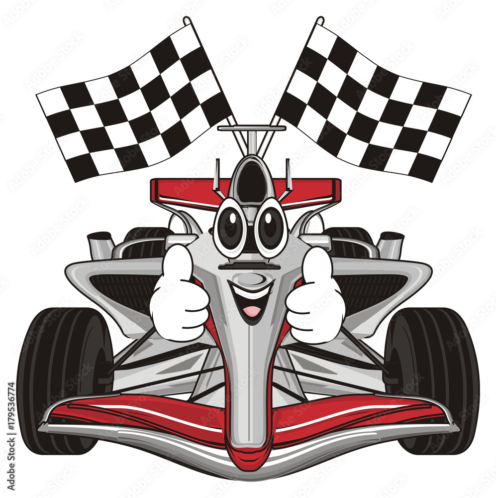 bolid, car, formula, formula one, race, cartoon, illustration, speed ...