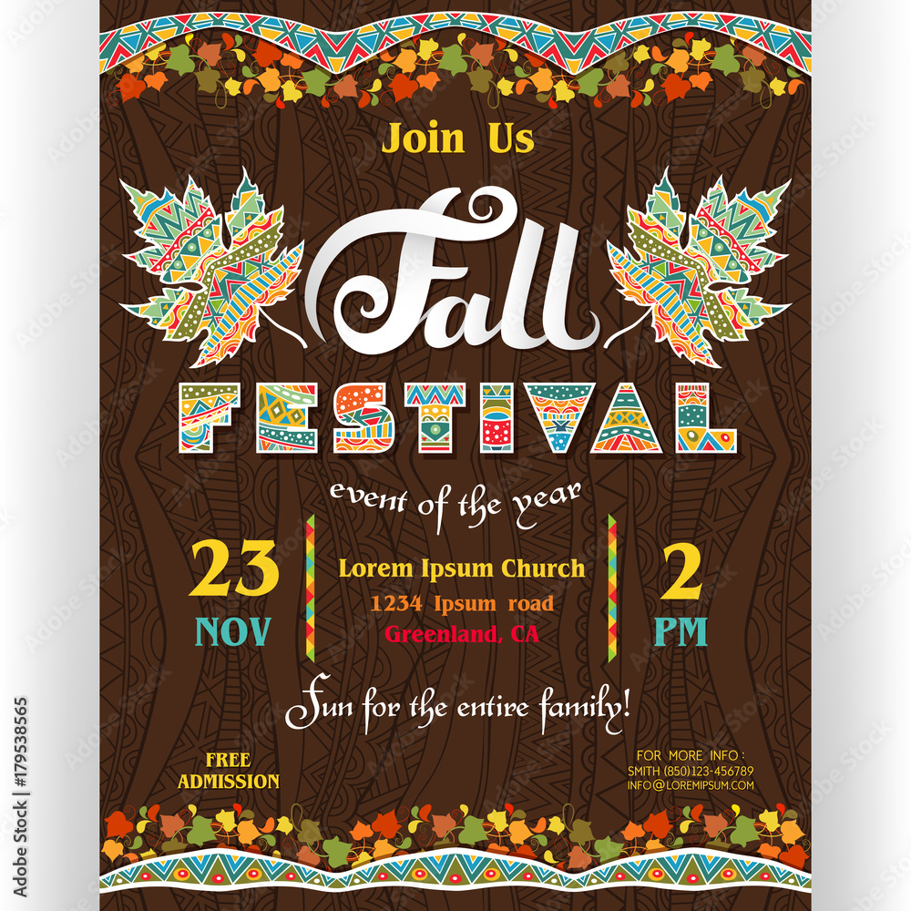 Church Fall Festival Flyer Templates