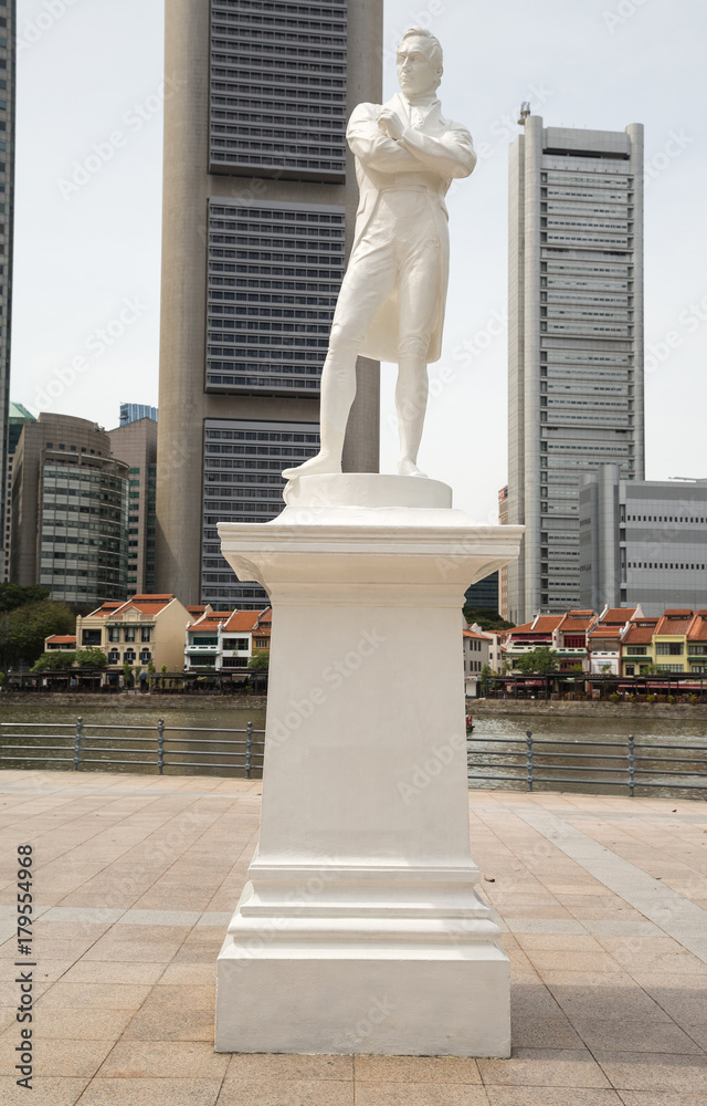 Thomas Raffles the founder of Singapore Stock Photo | Adobe Stock