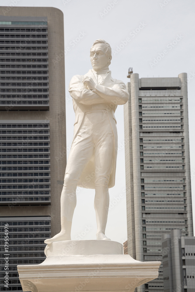 Thomas Raffles the founder of Singapore Stock Photo | Adobe Stock