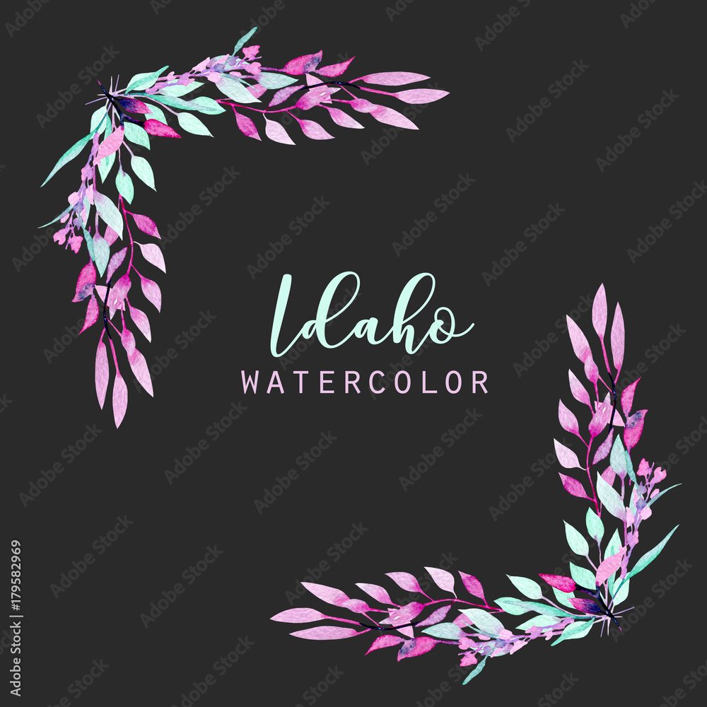 Purple Corner Border Design