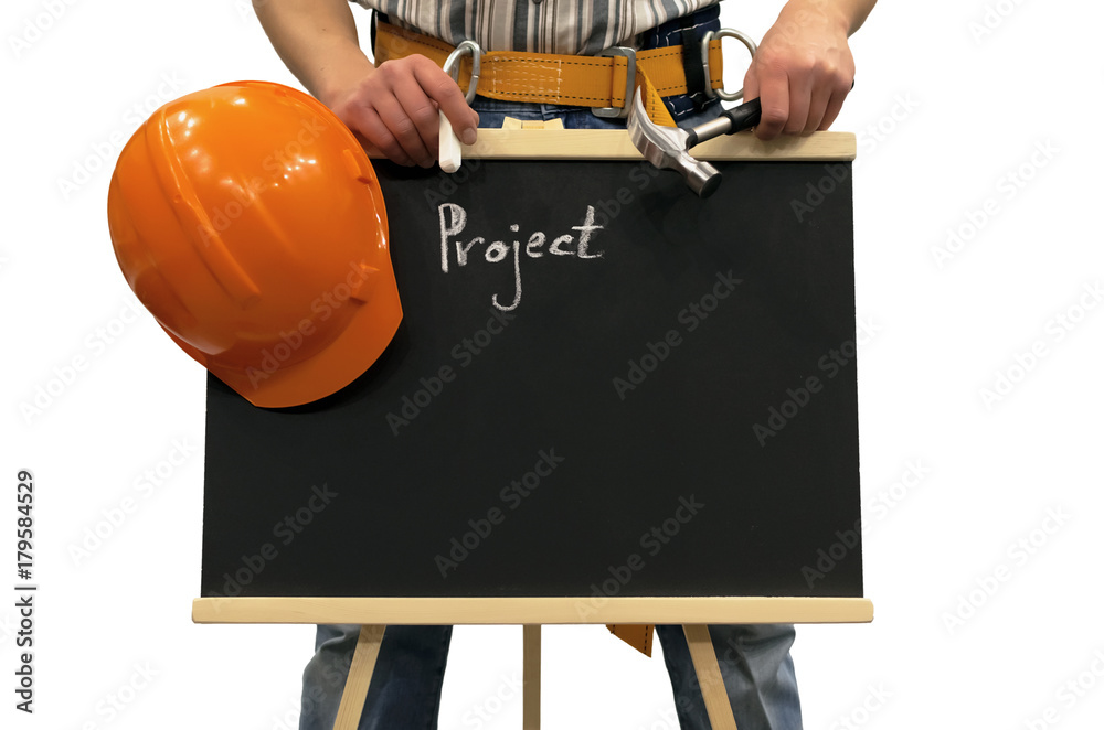 Construction background. Repair background. Safety Instruction. Factory ...