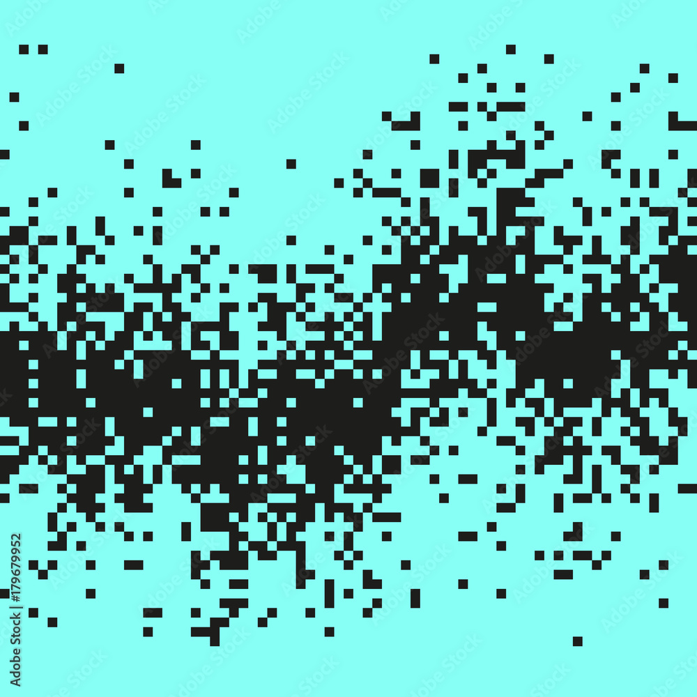 Vecteur Stock Modern simple pixel art vector illustration with digital ...