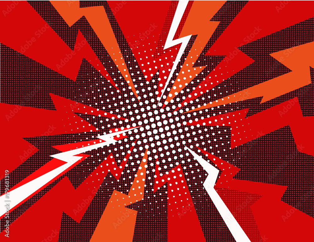 Comic book explosion ray background vector illustration Stock Vector ...