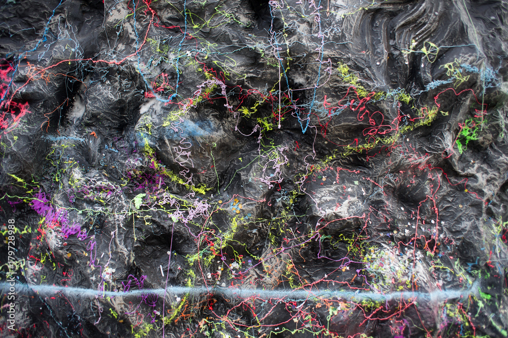 Streaming stars on a black background Stock Photo | Adobe Stock