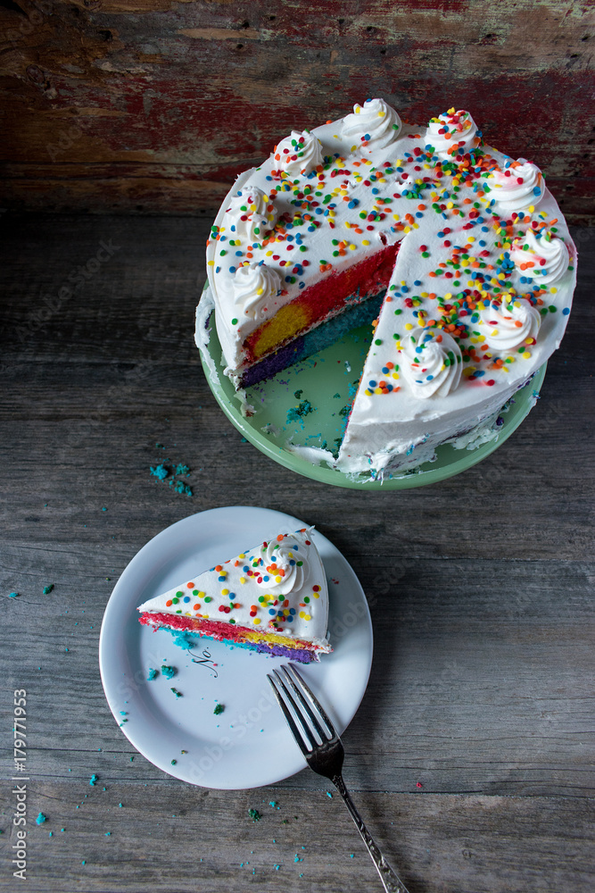 Birthday Cake Top View