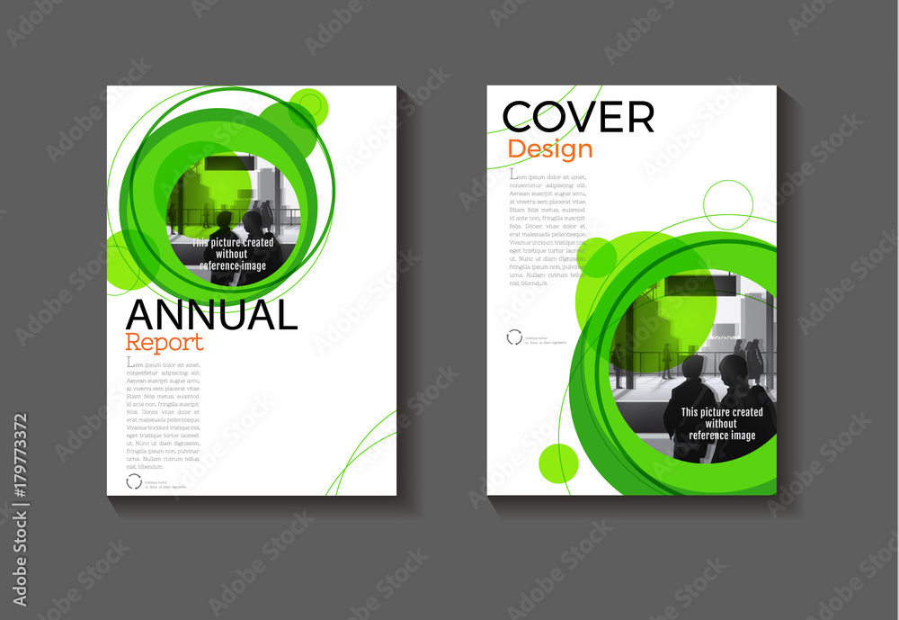 green Circle background modern cover design modern book cover abstract ...