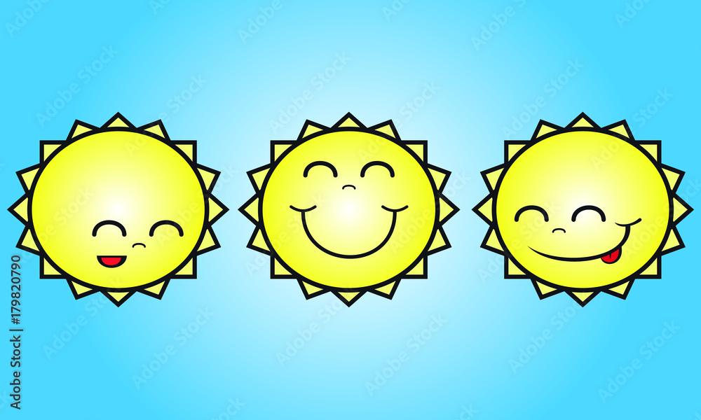 sol animado Stock Vector | Adobe Stock