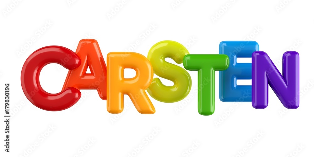 Bubbletext Name Carsten Stock Illustration | Adobe Stock