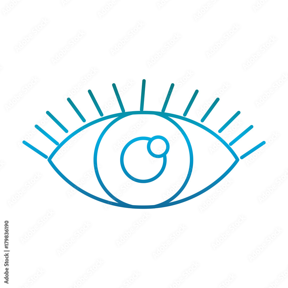 eye icon over white background vector illustration Stock Vector | Adobe ...