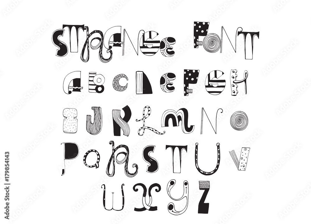 Different Writing Styles Of English Alphabets