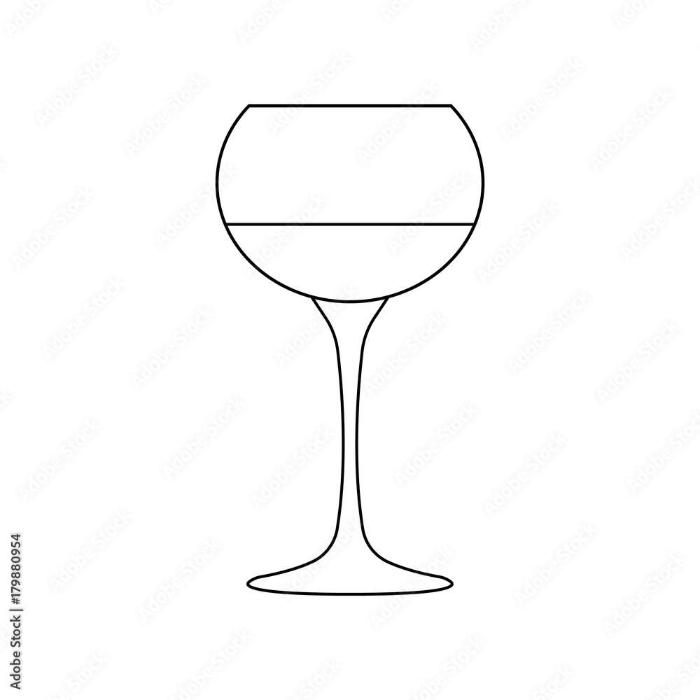 Wine Glass Outline