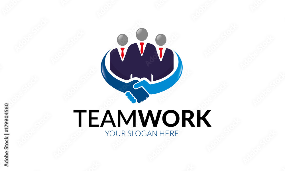 Teamwork Logo Stock Vector | Adobe Stock
