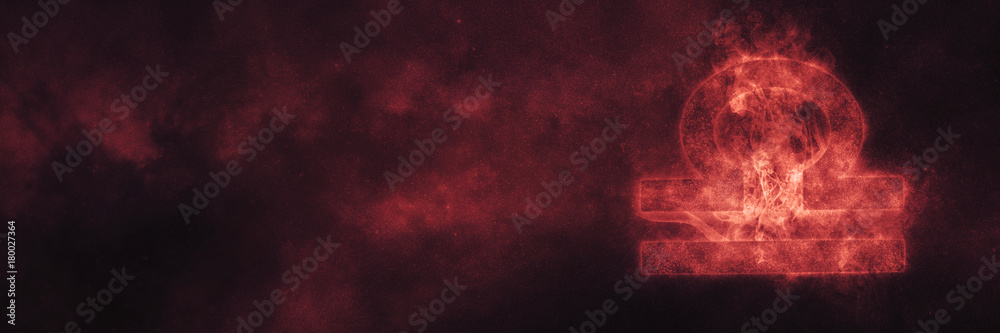 Libra Zodiac Sign. Libra Horoscope Sign. Template text room. Stock ...