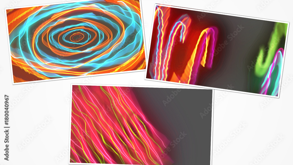 Neon Glow Scribbles Transitions Pack Stock Template | Adobe Stock