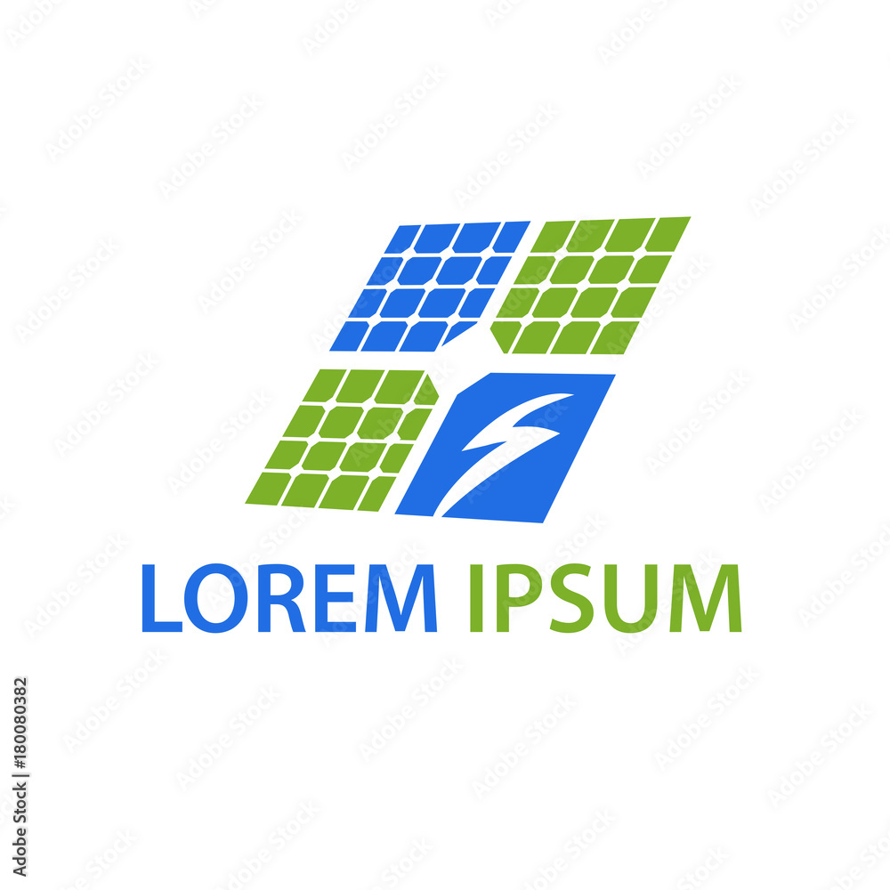 solar panel with bolt symbol , bolt in solar panel, solar panel symbol ...