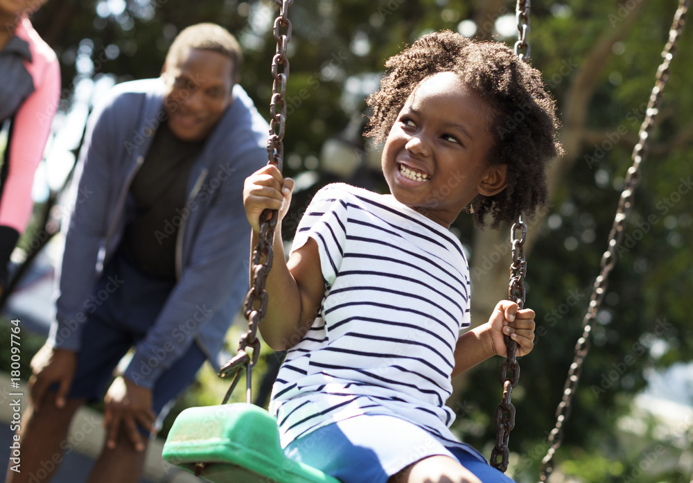 African kid having fun Stock Photo | Adobe Stock