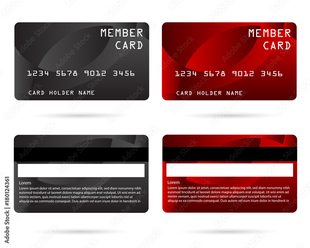 member card, business VIP card, design for privilege member,vector ...