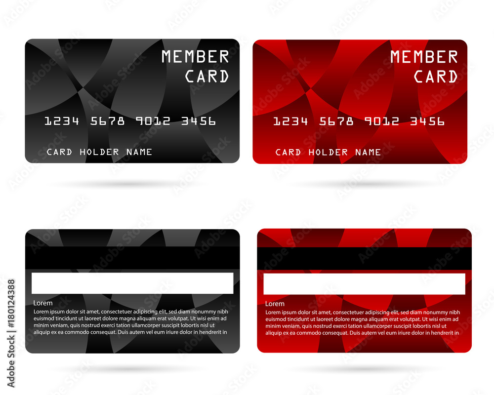 member card, business VIP card, design for privilege member,vector ...