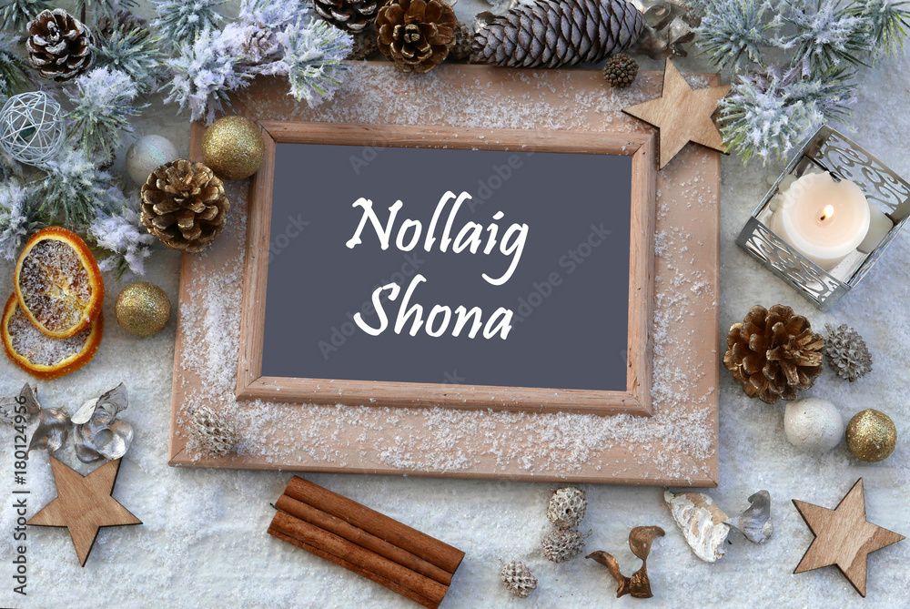 Nollaig Shona Stock-Foto | Adobe Stock