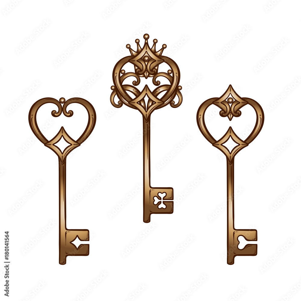 Antique Skeleton Key Vector