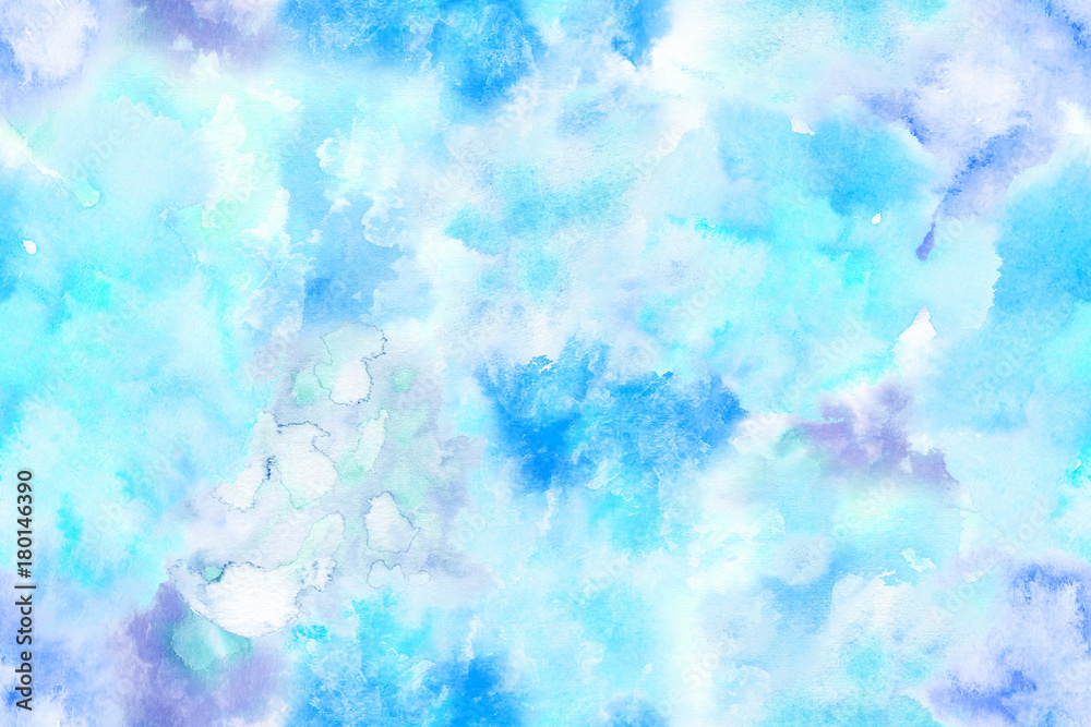 blue watercolor marble stain texture seamless pattern for background ...