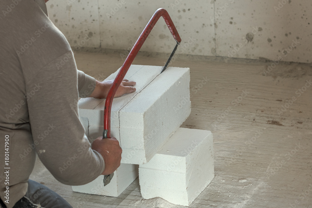 Preparation and processing of lightweight concrete blocks. Concept for ...