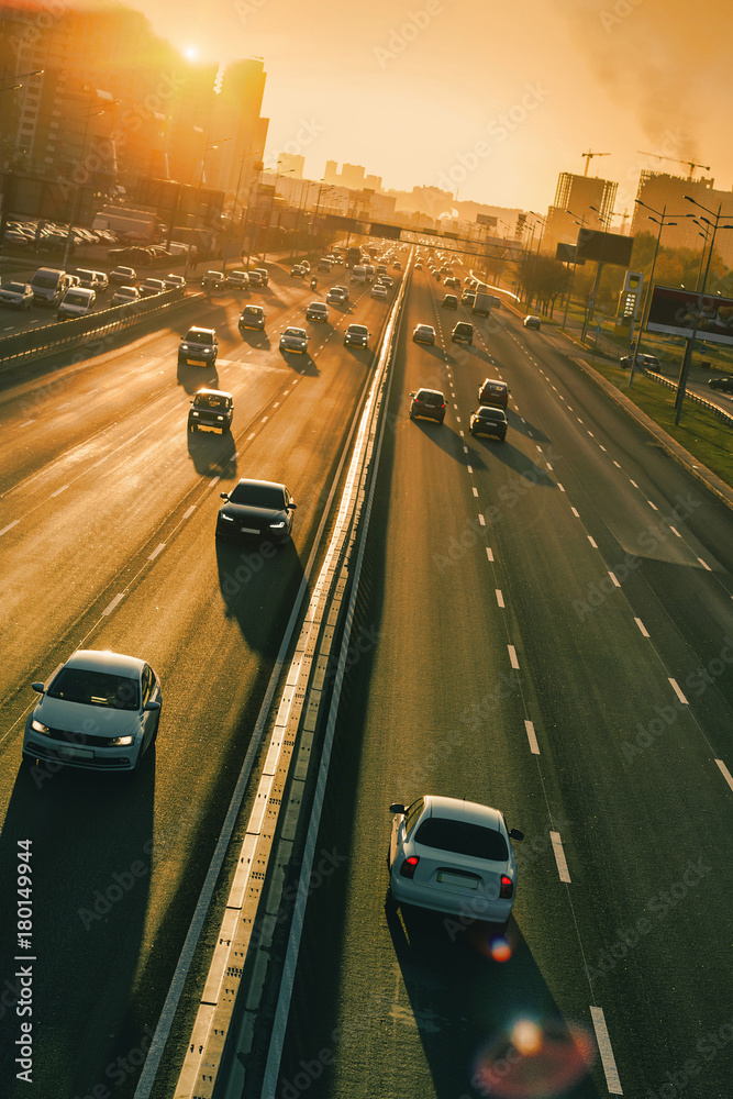Cars on highway. Stock Photo | Adobe Stock