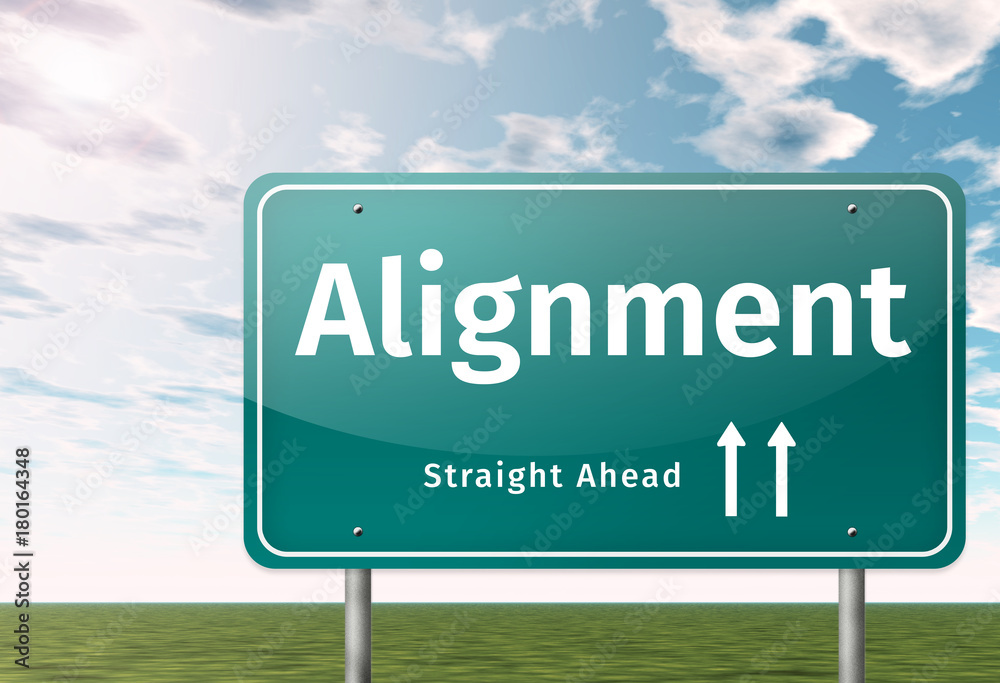 Signpost Alignment Stock Illustration | Adobe Stock