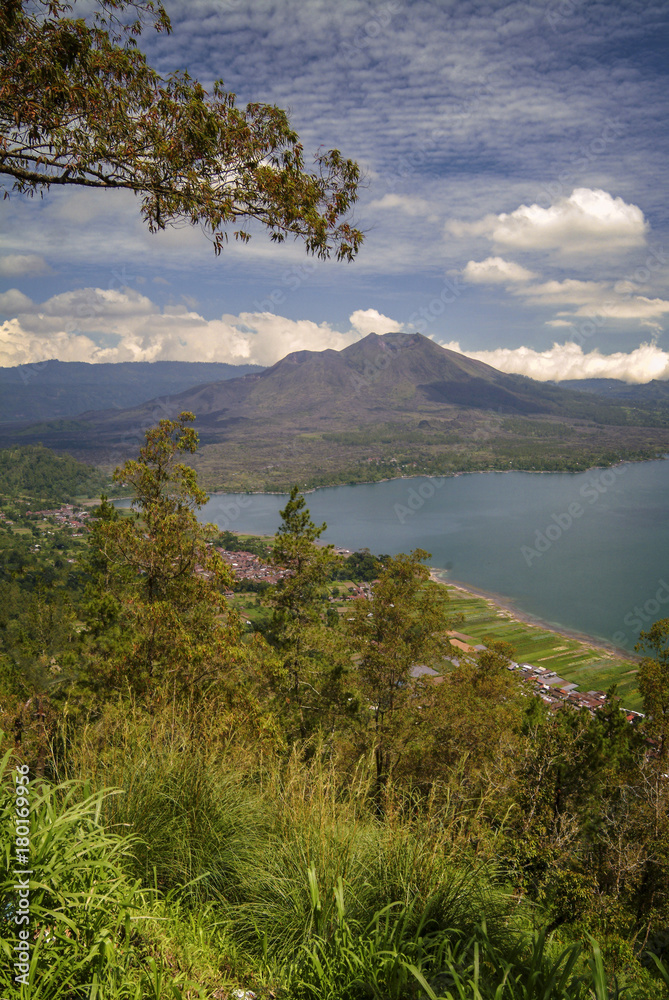 Fotka „Mount Batur Volcano in Kintamani. Bali volcano, also referred to ...