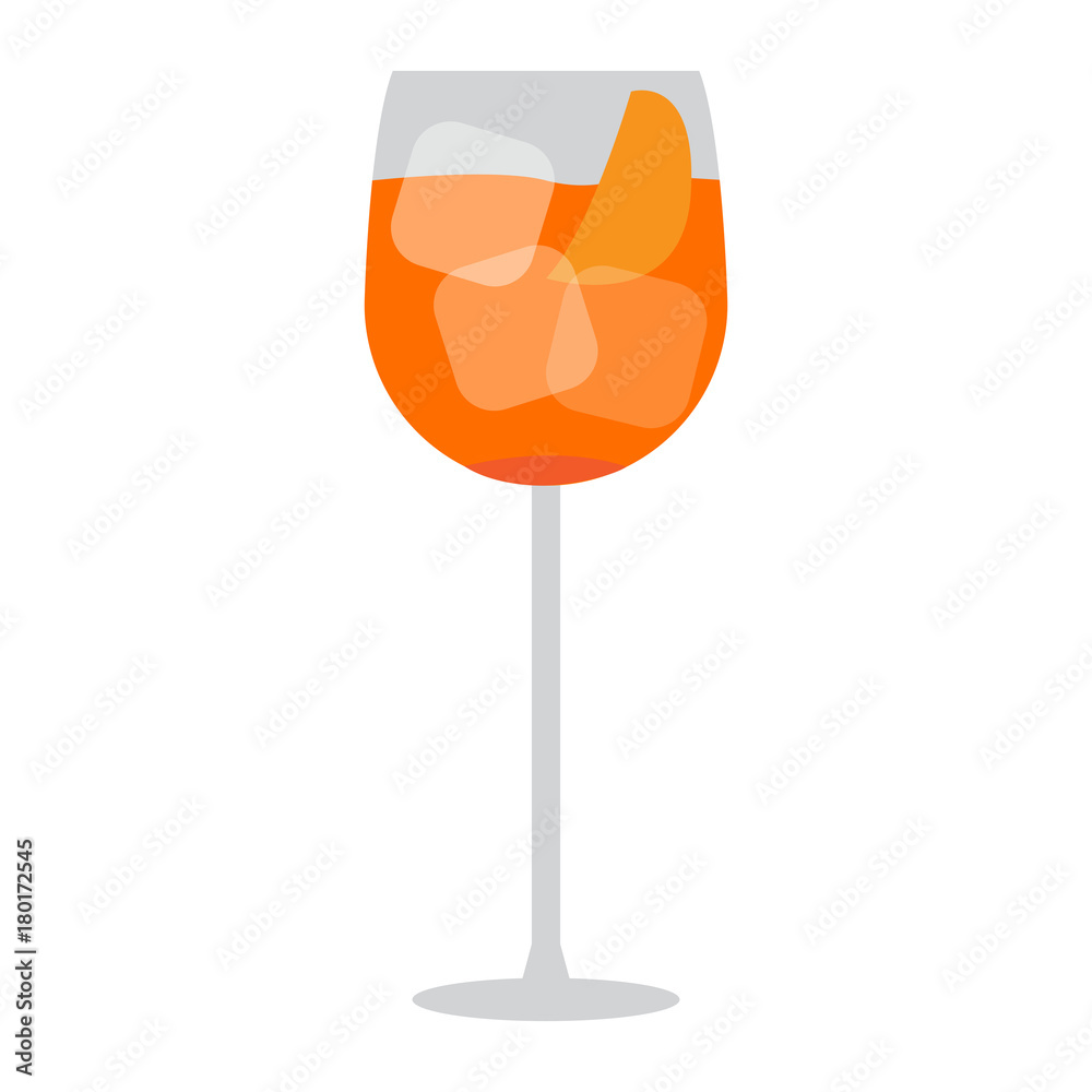 Cocktail isolated on white background, Vector illustration Stock Vector ...