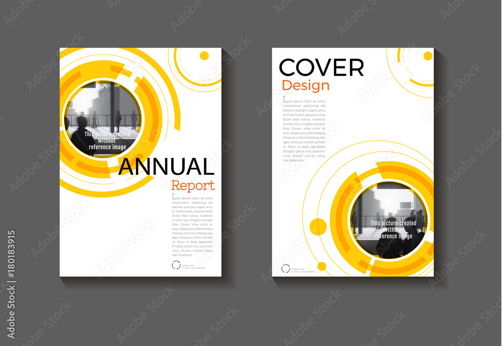 yellow background Circle modern cover design modern book cover abstract ...