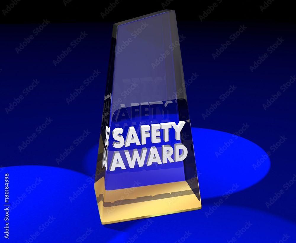 Safety Award Safest Choice Prize Honor Recognition 3d Illustration ...