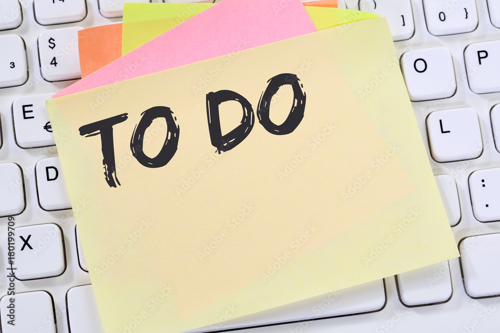 To Do To-Do-Liste Zettel Checkliste Liste Business Konzept Notizzettel ...
